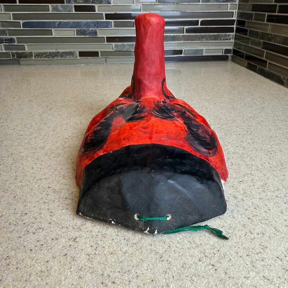 Handmade | Art | Vintage Japanese Hariko Tengu Mask Paper Mache Long ...